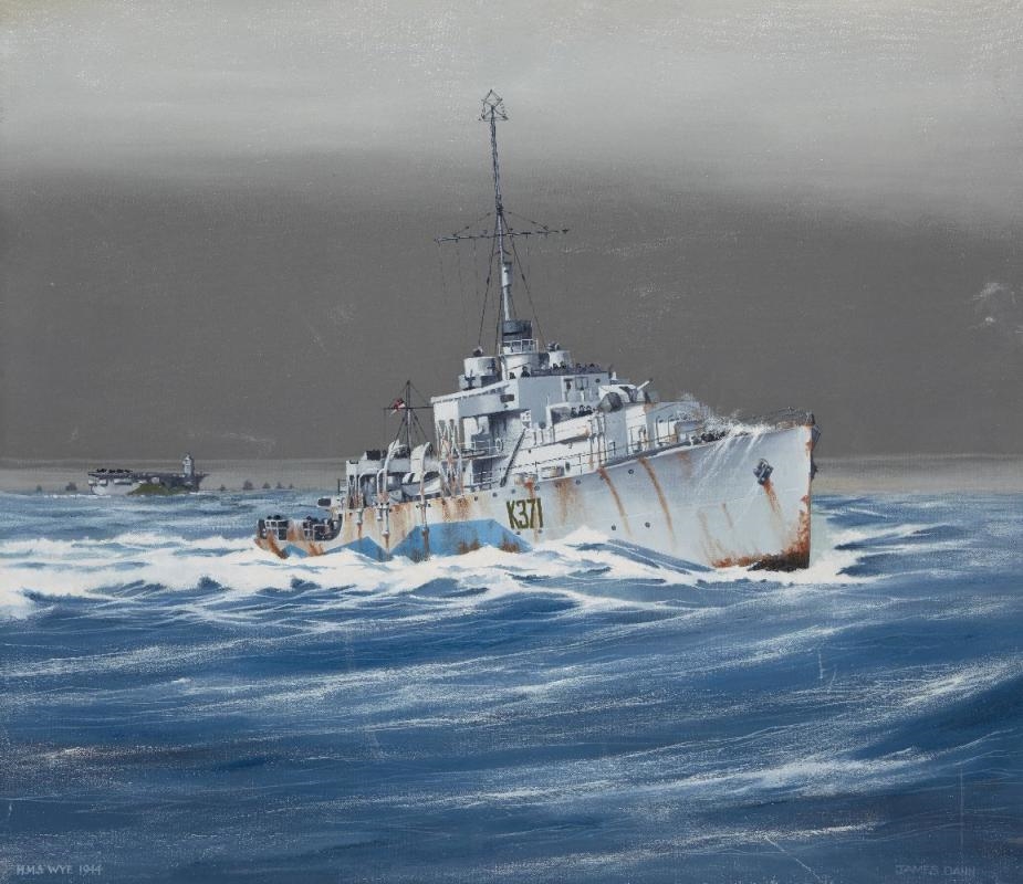 James Dann | Three works : HMS Wye 1944; HMS Kite 29th July 1943 and ...