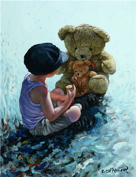 Keith Proctor | Jack and Teddy Bear | MutualArt
