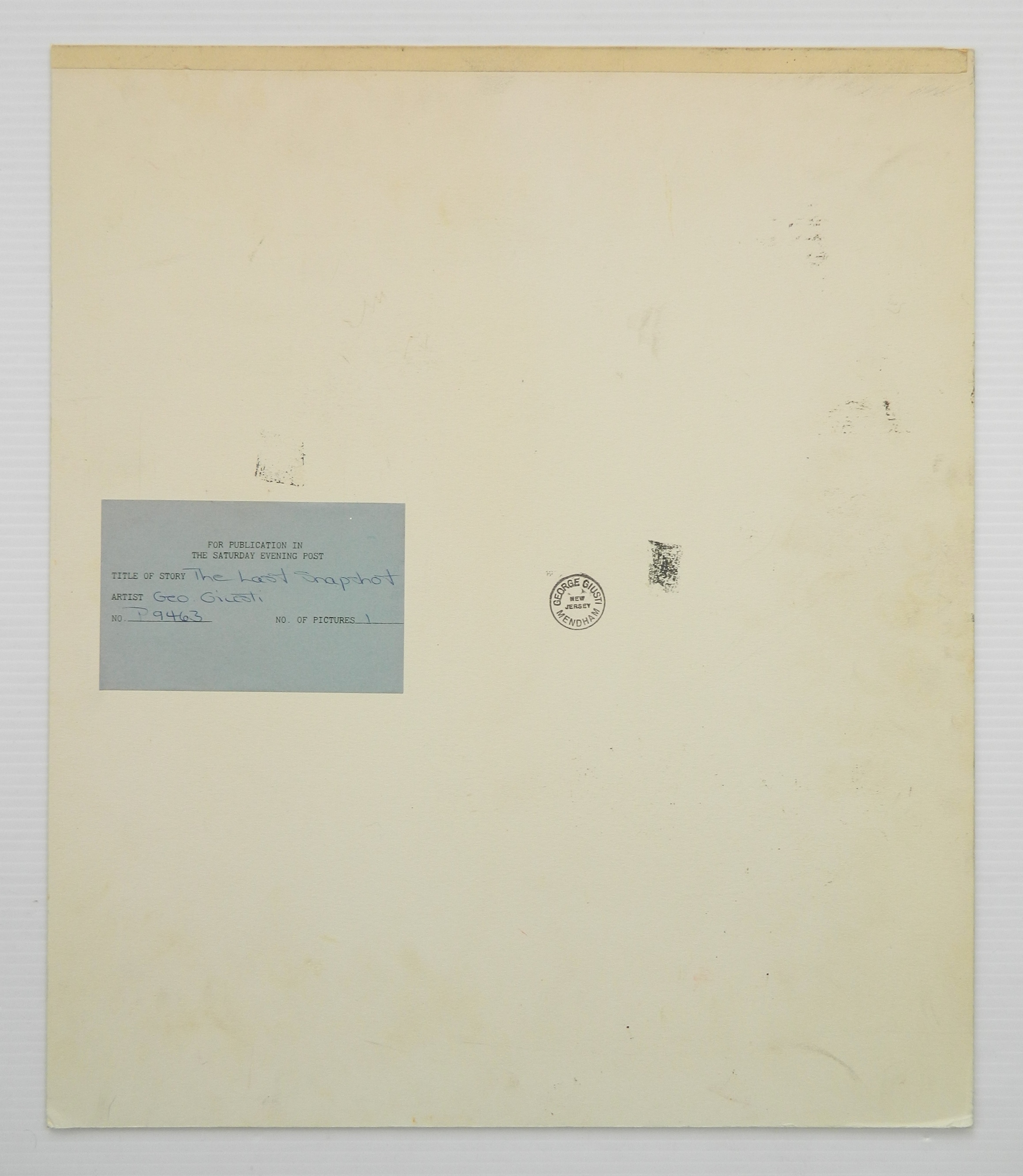 George Giusti | The Last Snapshot | MutualArt