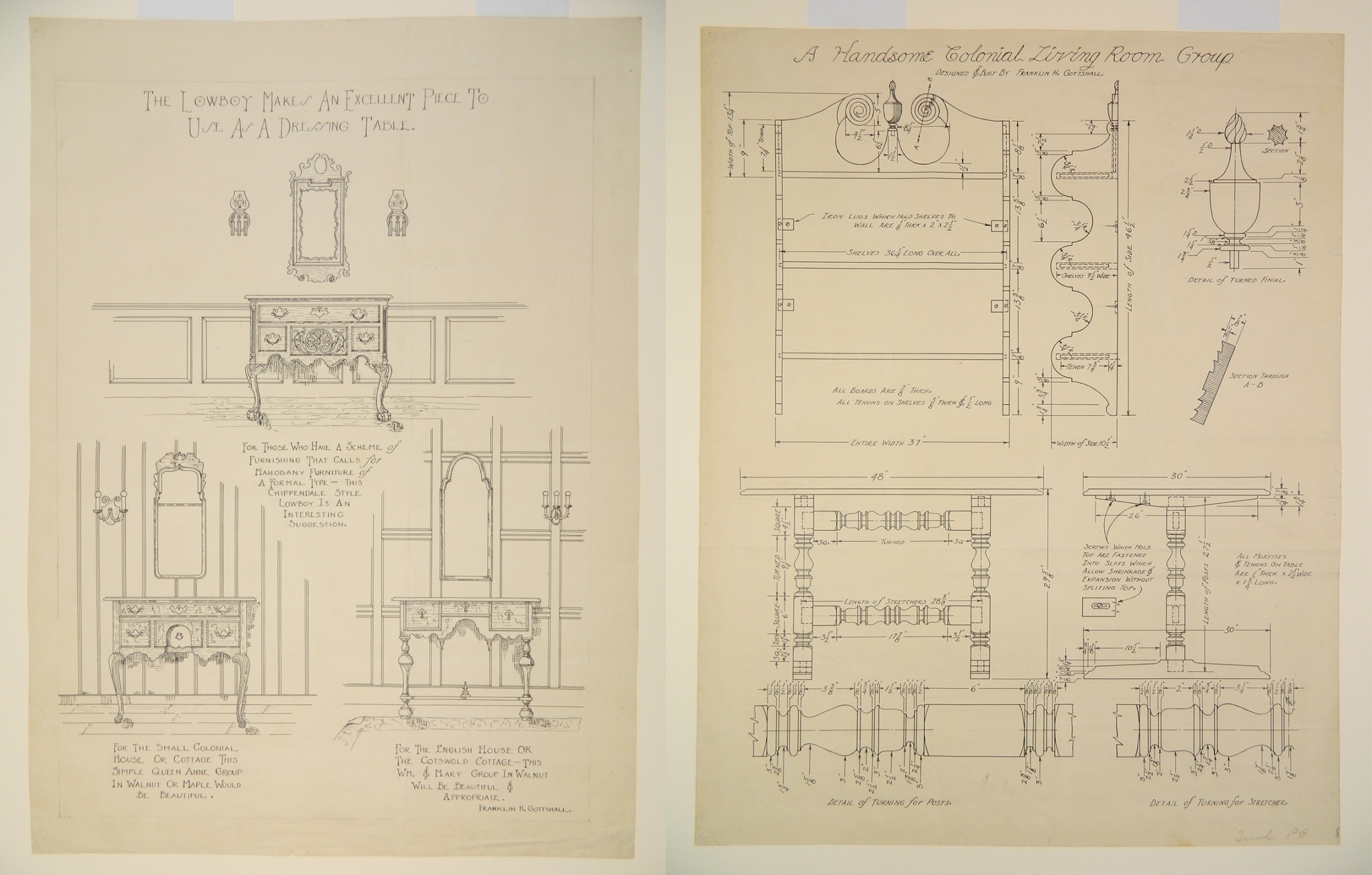 Franklin H. Gottshall | Eighteen works : Colonial Furniture | MutualArt