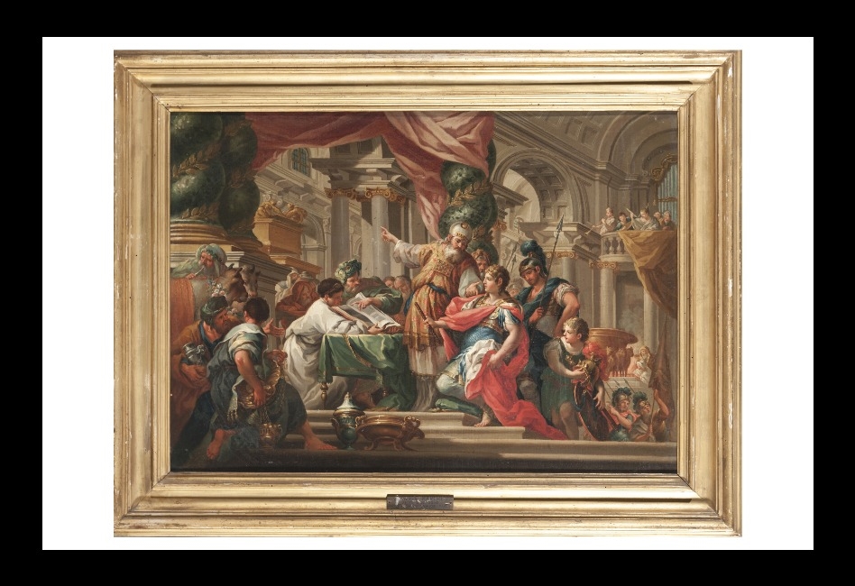 Sebastiano Conca | Alessandro Magno nel tempio di Gerusalemme | MutualArt