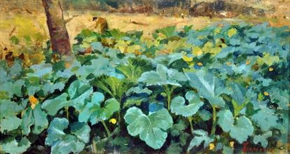 Ettore Cercone | Campo di zucche | MutualArt