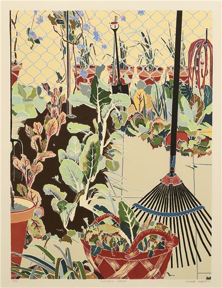 Cressida Campbell | Vegetable Garden (1988) | MutualArt