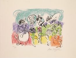 Marc Chagall | LES PETITS ARLEQUINS (1962) | MutualArt