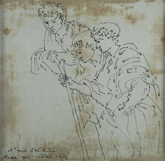 Corrado Cagli | FIGURE (1962) | MutualArt