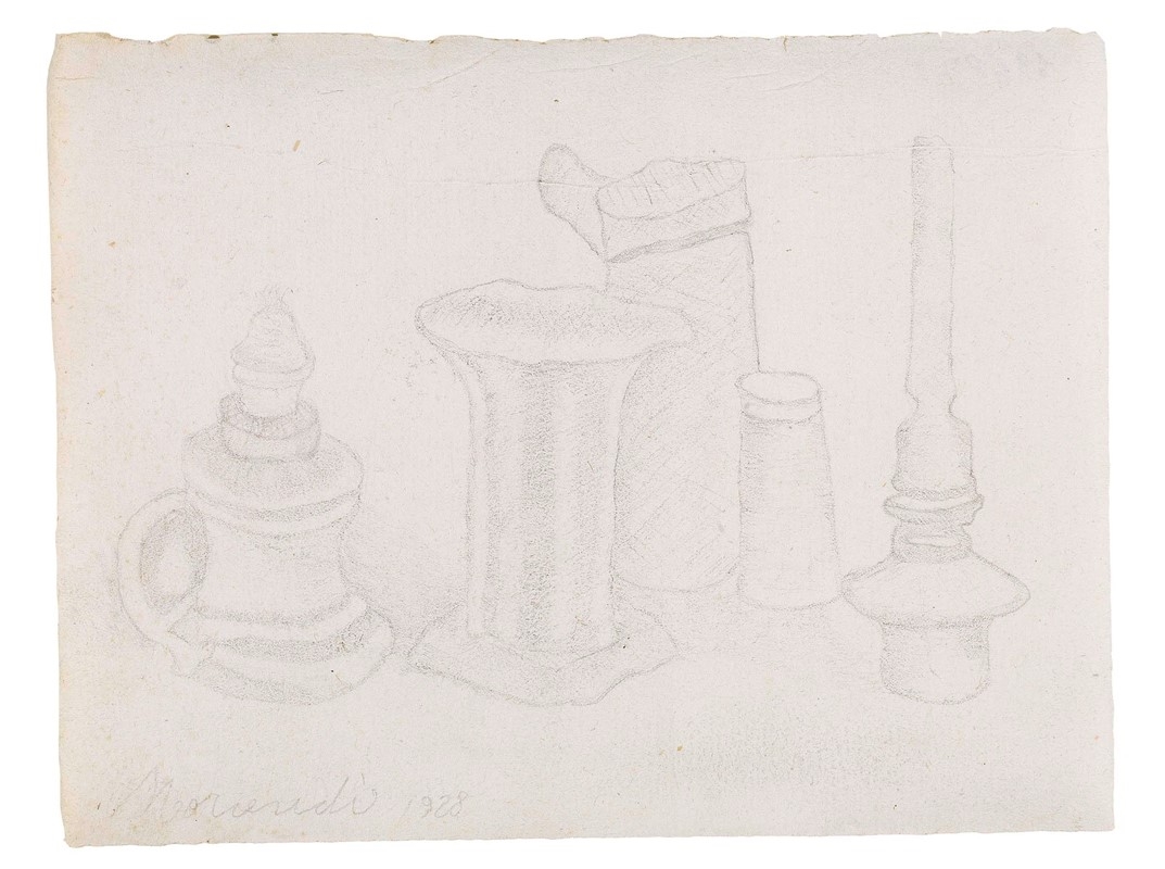 Giorgio Morandi | 3 drawings (1930) | MutualArt