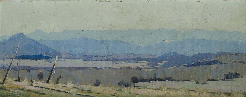 Lloyd Norman Rognan | Panoramic Australian Landscape (1921) | MutualArt
