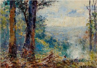 McCubbin Frederick | GUM TREES - MT MACEDON (1904) | MutualArt