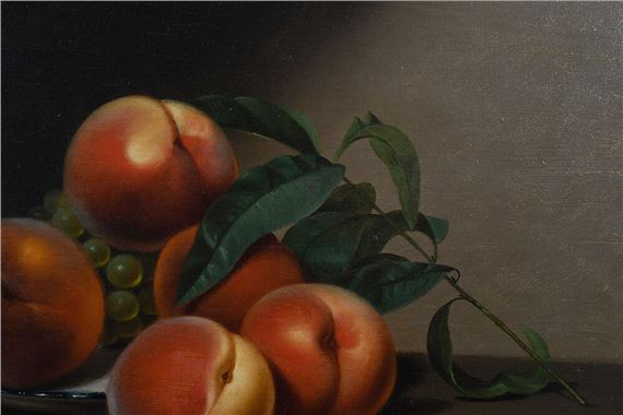Raphaelle Peale | Still Life with Peaches and Grapes (1822) | MutualArt