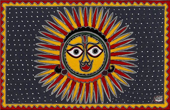 Baua Devi | UNTITLED (MADHUBANI PAINTING) (2012) | MutualArt