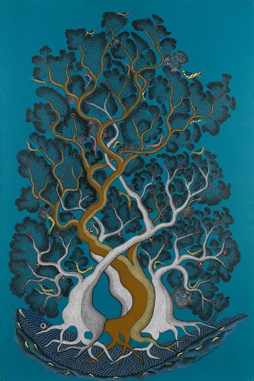 Mayank Shyam | UNTITLED (GOND ART) (2019) | MutualArt