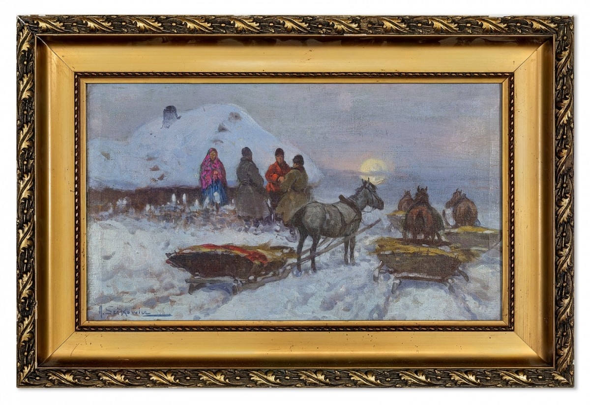 Adam Setkowicz | Zimowe zaprzęgi | MutualArt