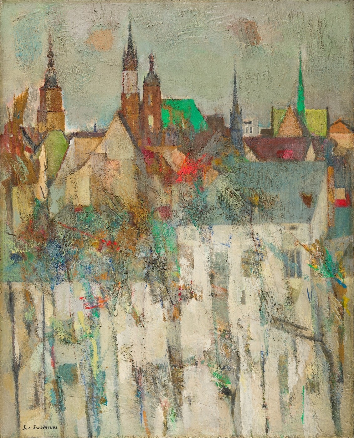 Jan Swiderski | Dachy i wieże Krakowa | MutualArt