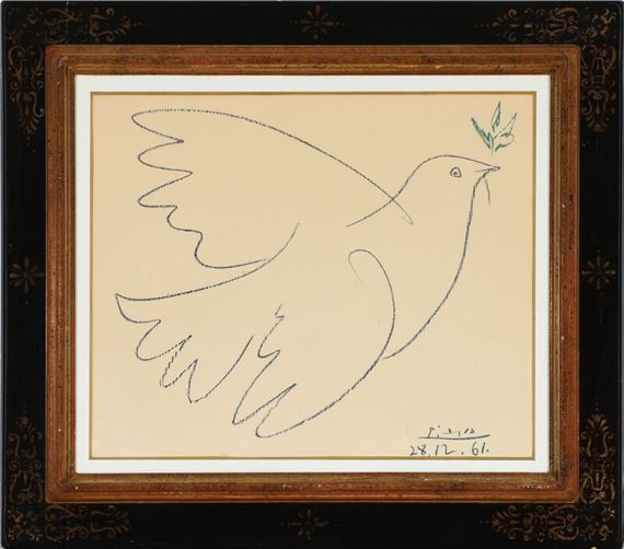 Pablo Picasso | “La colombe bleue” (Blue Dove) | MutualArt