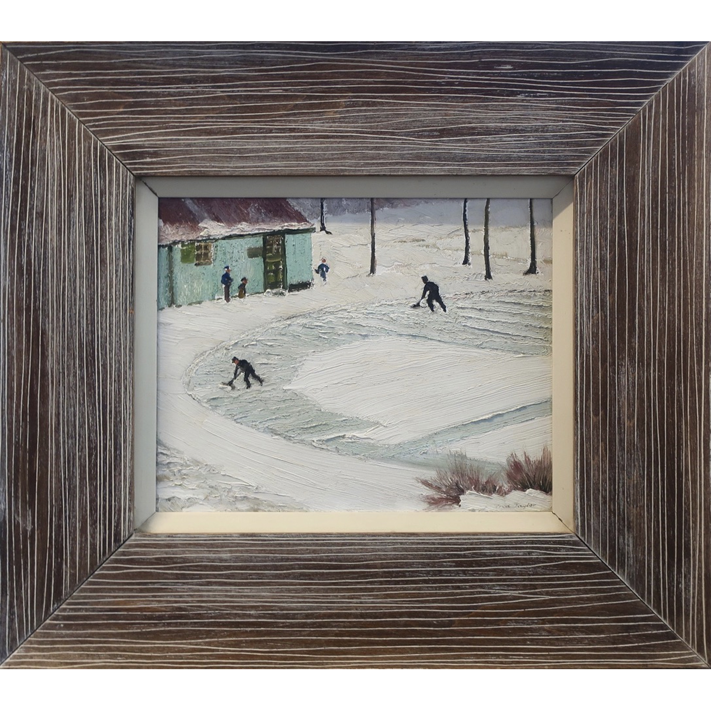 Frederick B. Taylor | CLEANING THE ICE, BEAVER POND - MT. ROYAL | MutualArt