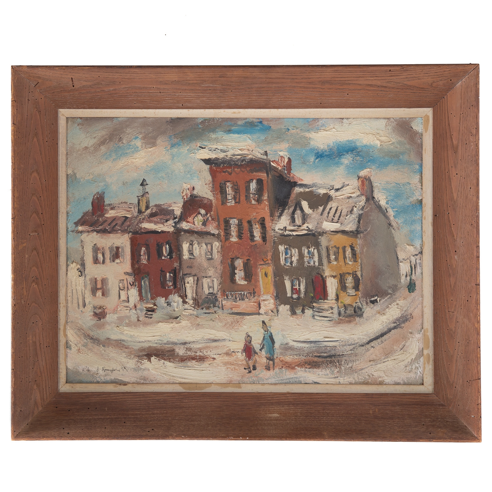 Edward Rosenfeld | Baltimore Street Scene (1958) | MutualArt