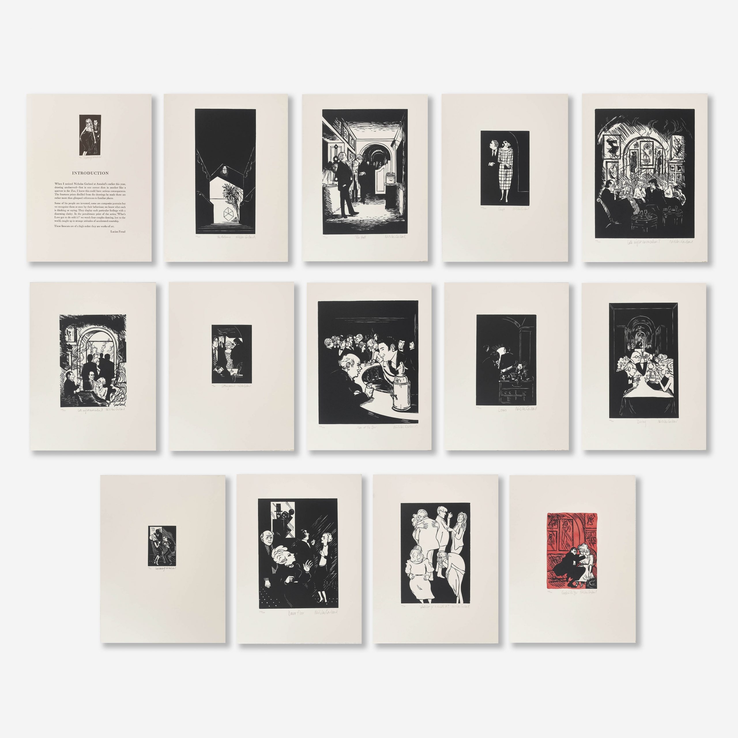 Nicholas Garland | Fourteen works : Annabel’s (14) (1985) | MutualArt