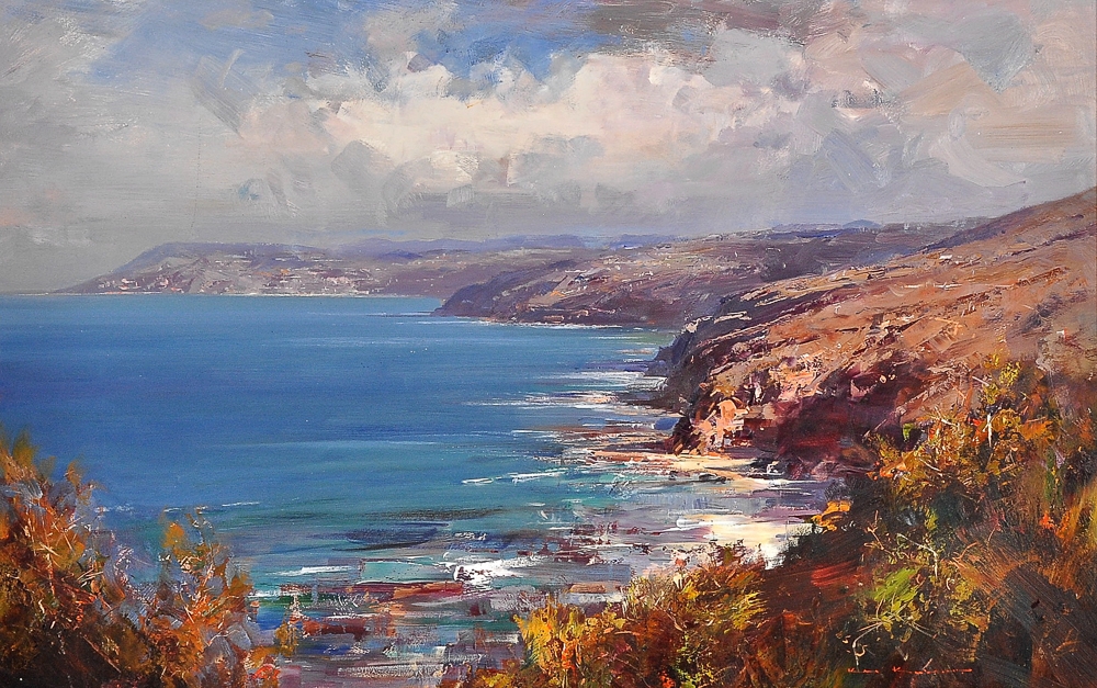 Ken Knight | Across the bay. Petrel Cove, Fleurieu Peninsula | MutualArt