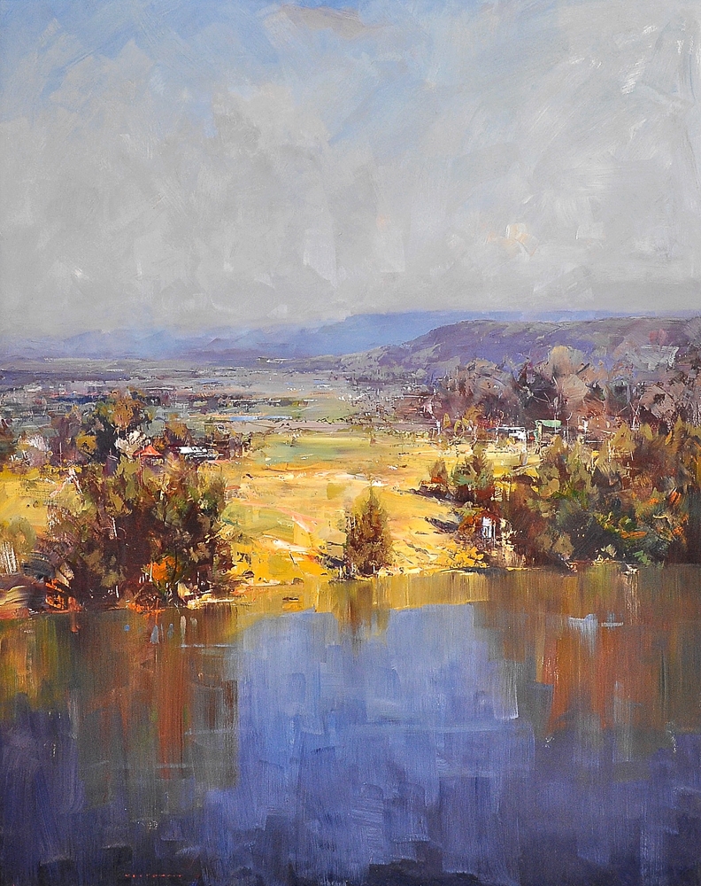 Ken Knight | Across the bay. Petrel Cove, Fleurieu Peninsula | MutualArt