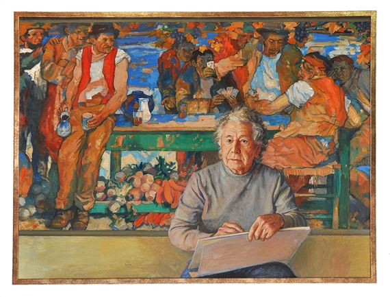 Brian Dunlop | Portrait of Brian Seidel with Brangwyn | MutualArt