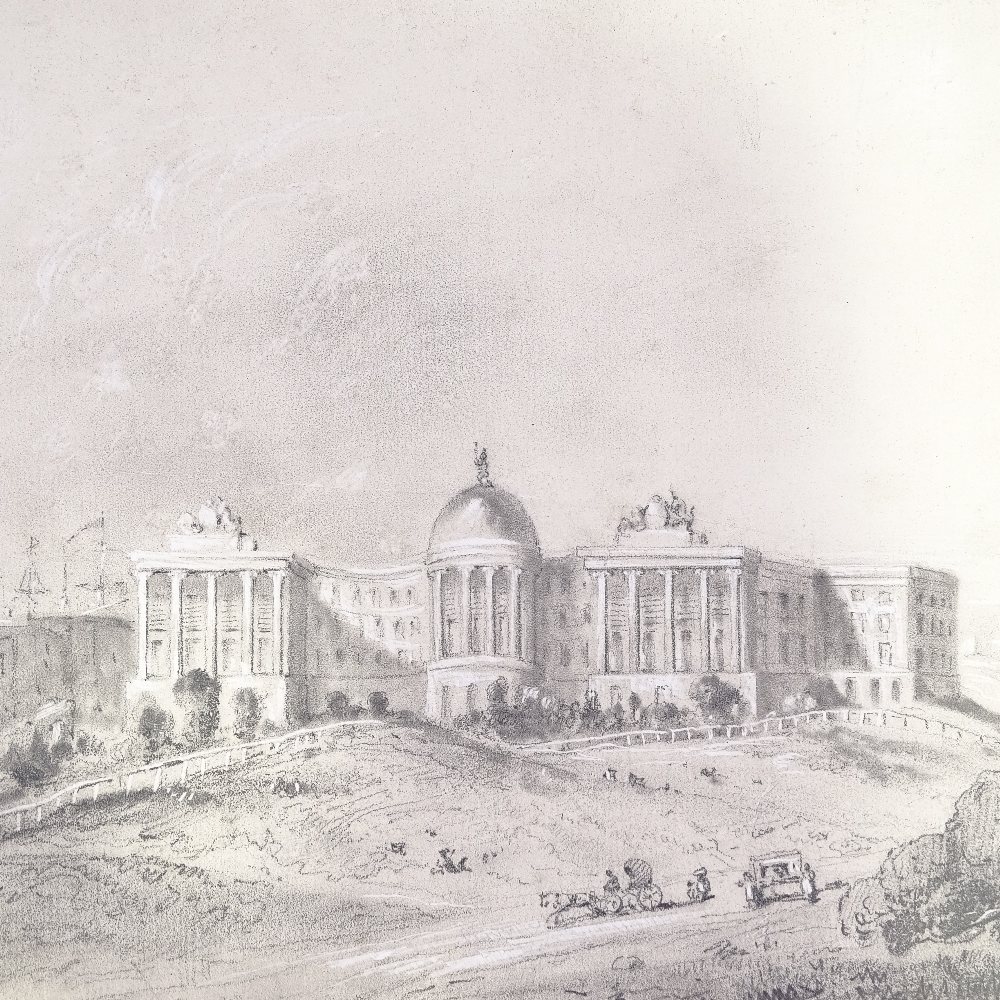 Augustus Charles Pugin | Continental palace buildings | MutualArt