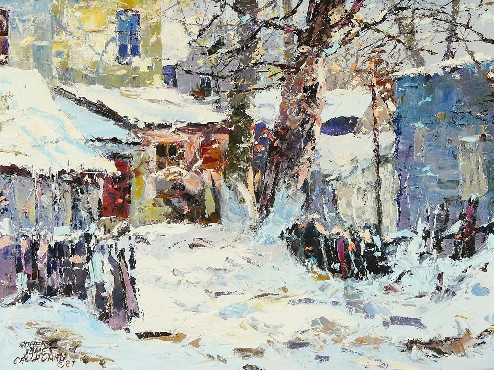 Robert James Callaghan | Winter in the Lane (1987) | MutualArt