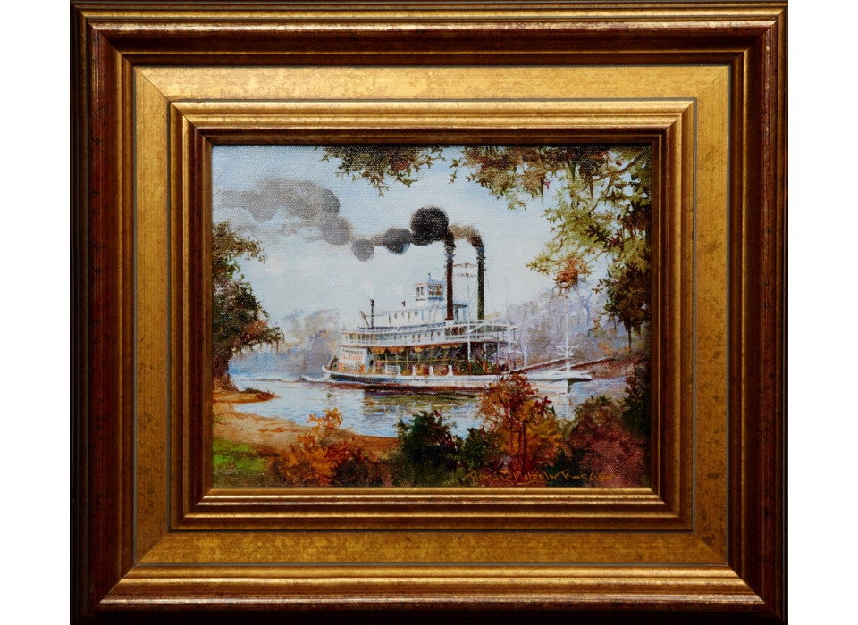 Robert Malcolm Rucker | Paddlewheeler on the River (20) | MutualArt