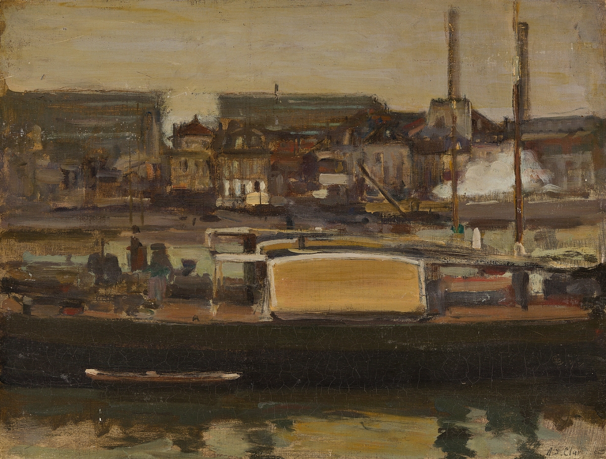 Alson Skinner Clark | Along the Seine, Paris (1903) | MutualArt