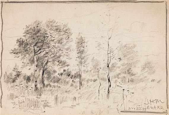 James Henry Moser | Collection of approximately 20 pencil landscape ...