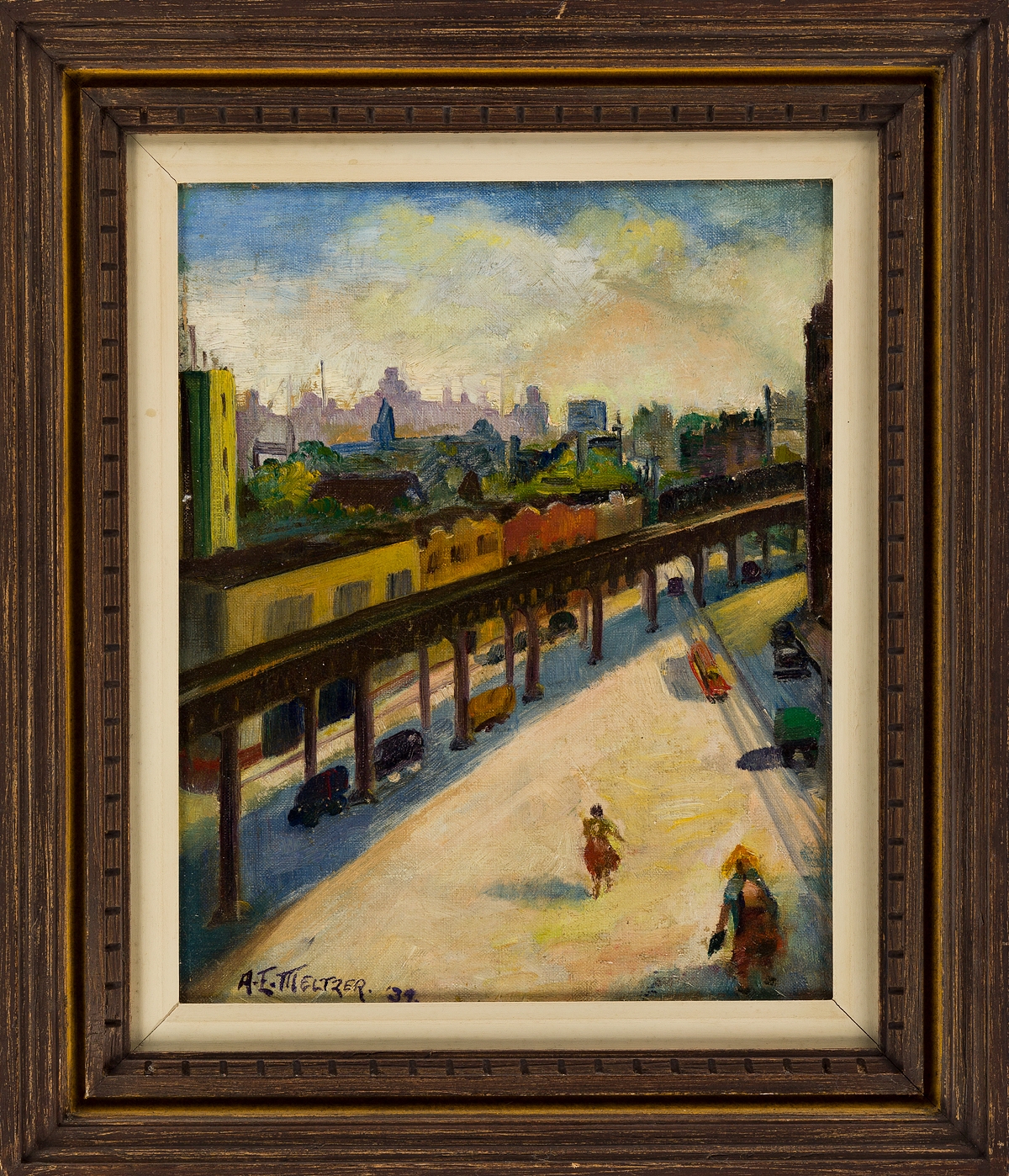 Anna Elkan Meltzer | The Brooklyn El (1934) | MutualArt