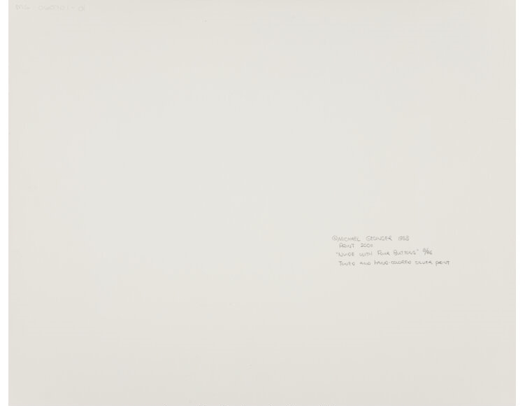 Michael Gesinger | Nude with Four Buttons (1983) | MutualArt