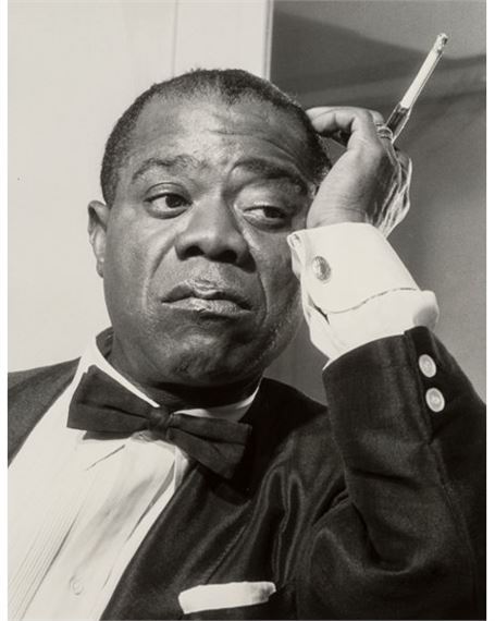 Gene Trindle | Louis Armstrong on the set of High Society (Circa 1956 ...