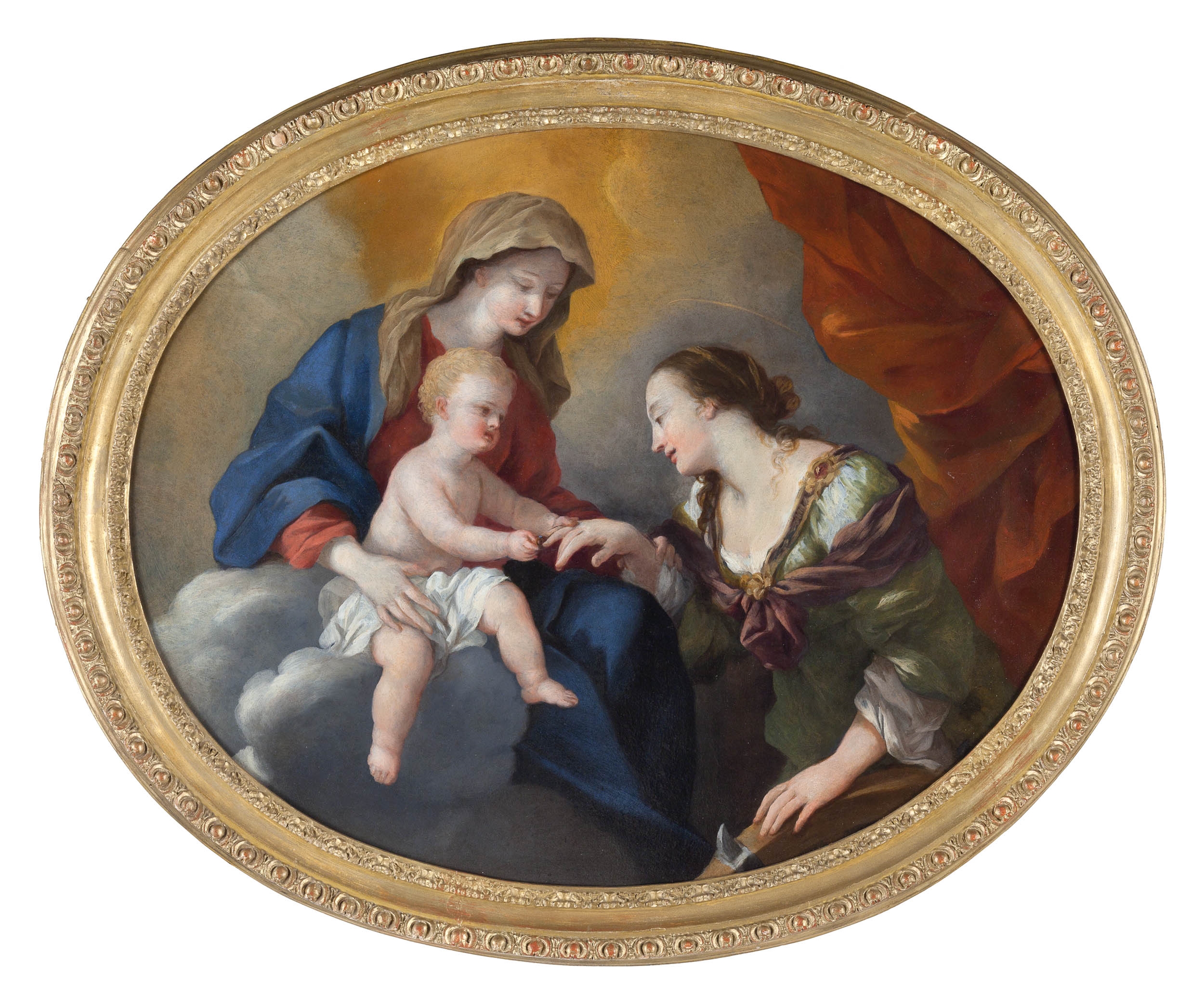 Giovanni Francesco Romanelli | Matrimonio mistico di Santa Caterina ...