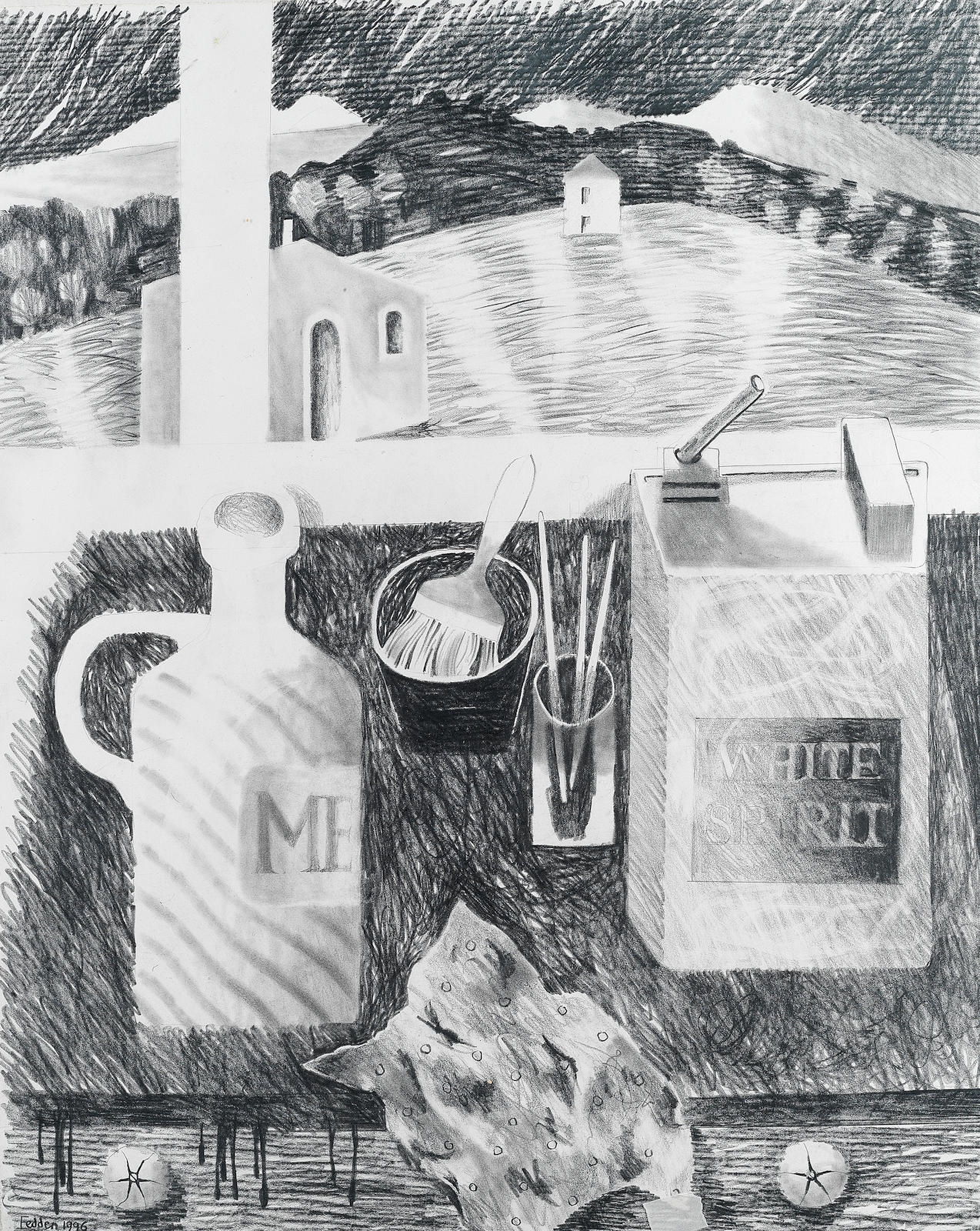 Mary Fedden | The Etching Table (1996) | MutualArt
