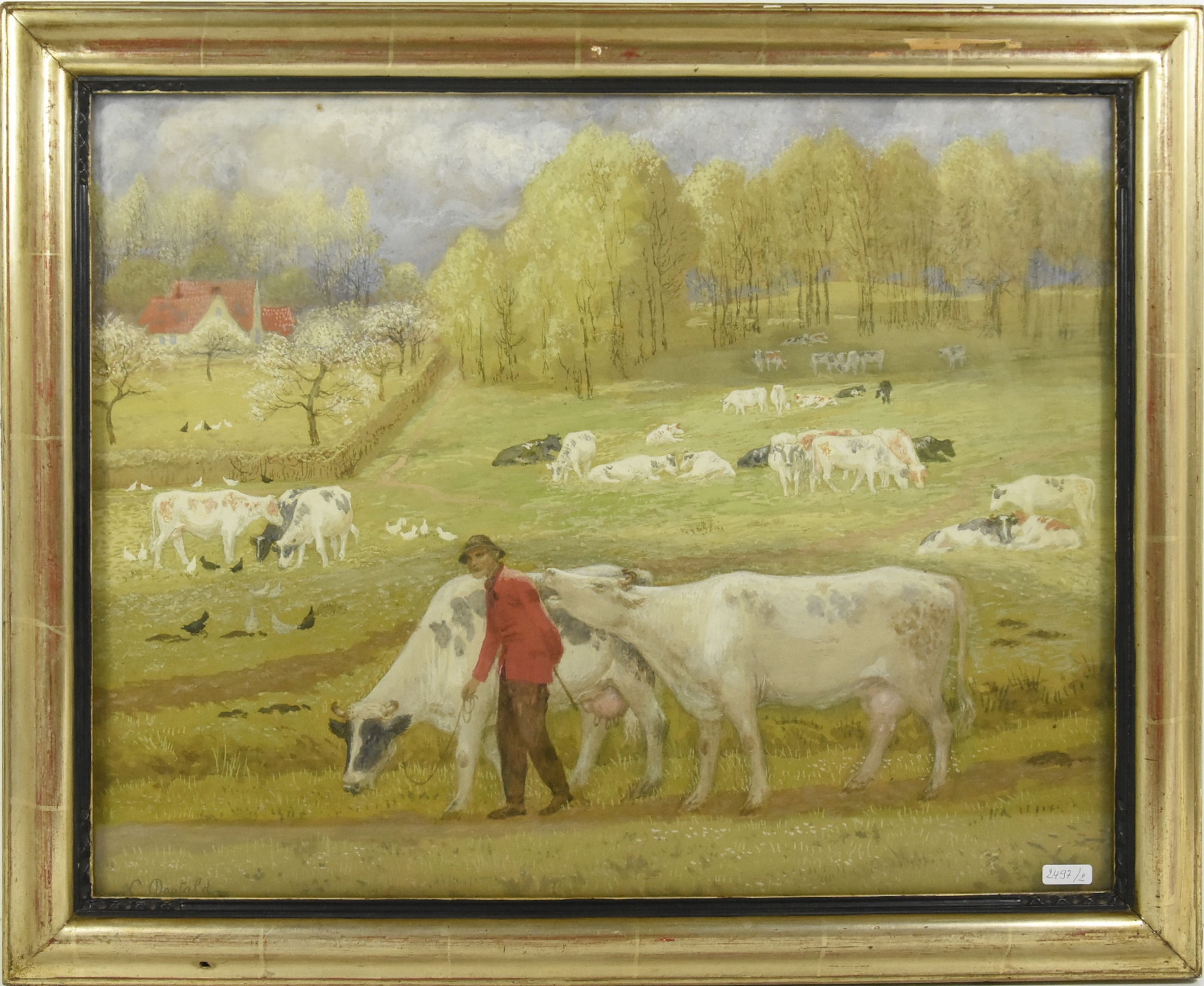 Constant Montald | Vaches aux champs | MutualArt