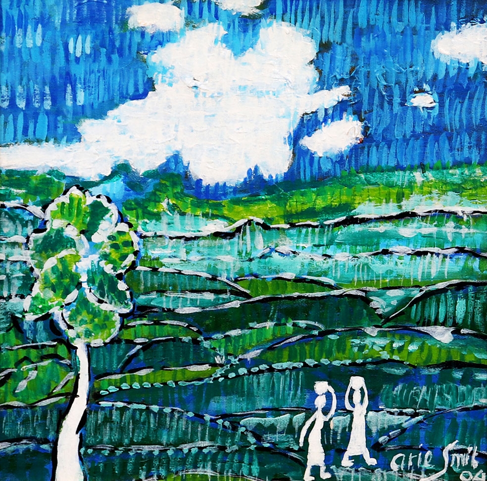 Arie Smit | Landscape and Temple (2003) | MutualArt