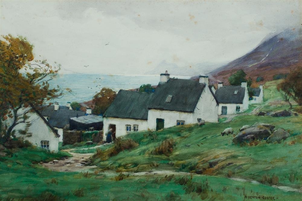Alfred Heaton Cooper | British Village on the Coast | MutualArt