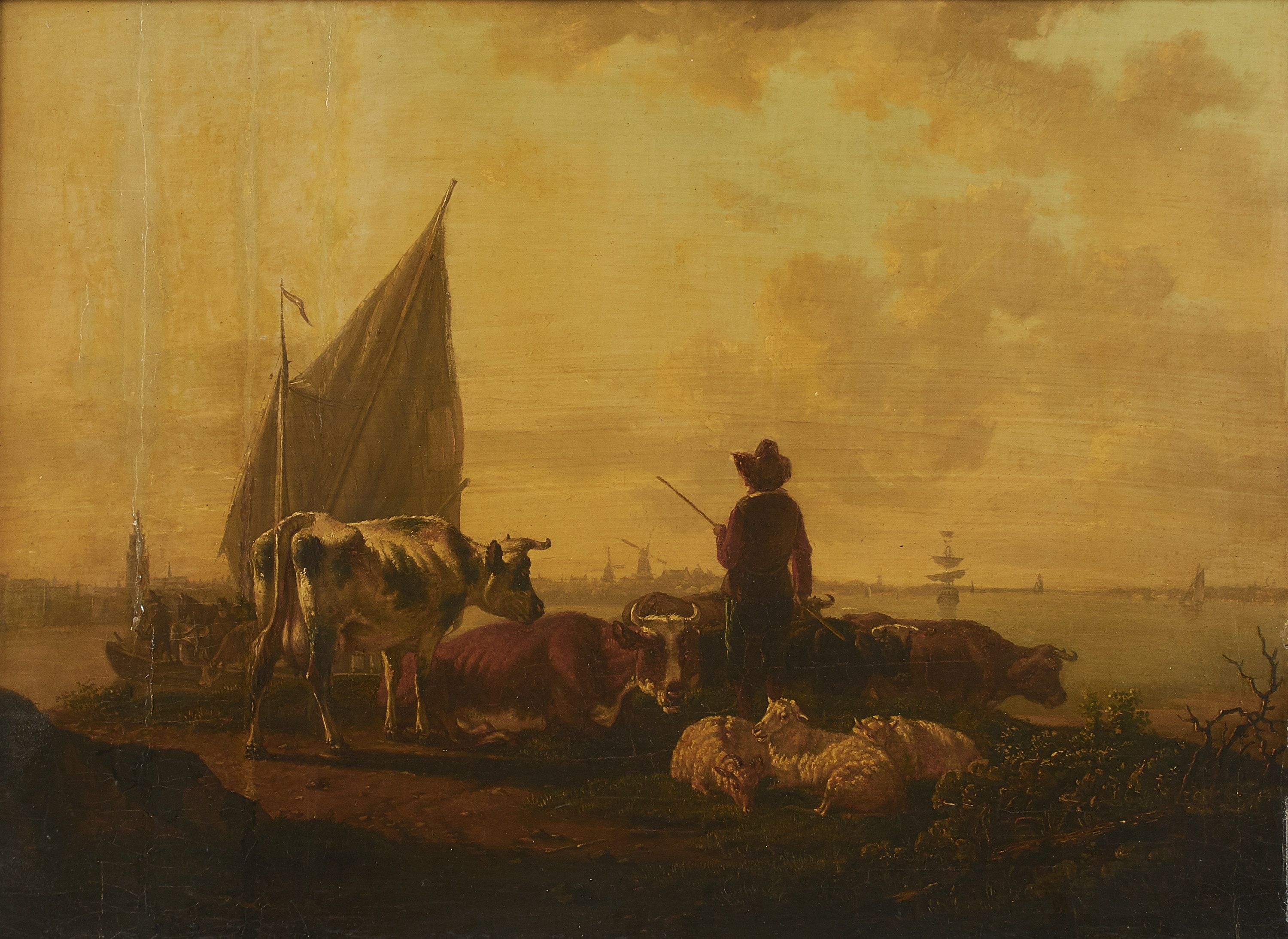 Jacob Van Strij | Herde med boskap | MutualArt
