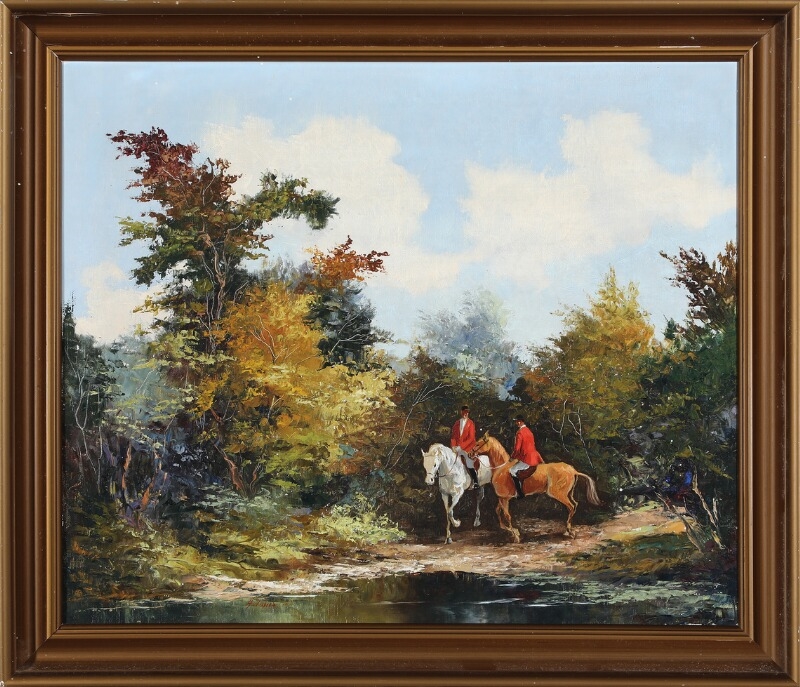 Antonio Adams | Riders during the Hubertus Hunt | MutualArt