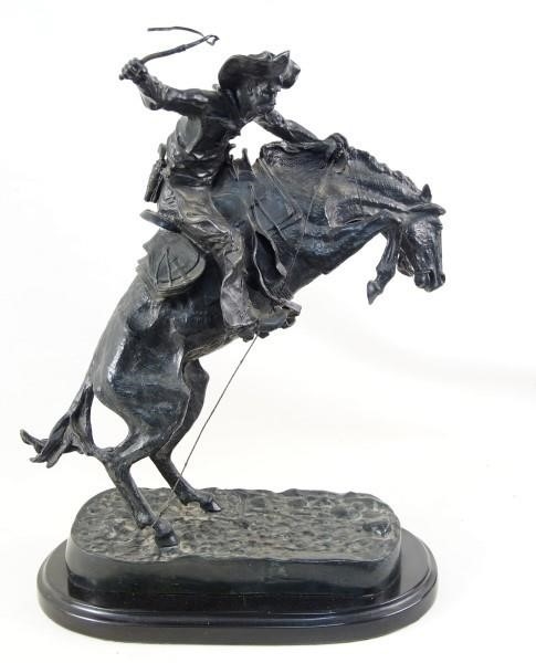 Frederic Remington | Bronco Buster | MutualArt