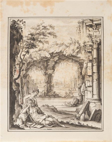 French School, 18th Century | GROTTO WITH NYMPHS | MutualArt