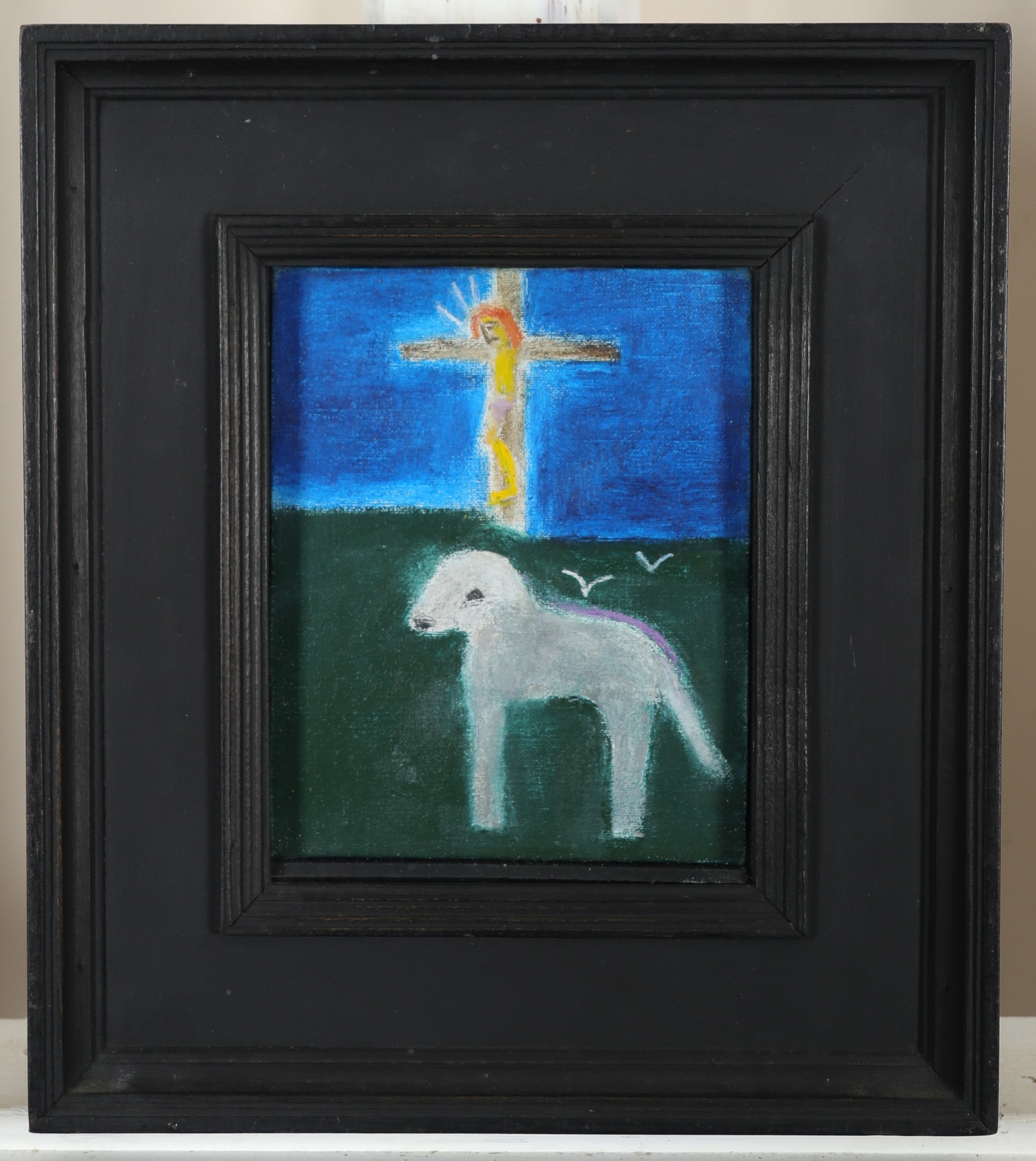 Craigie Aitchison | Dog Below Crucifix | MutualArt