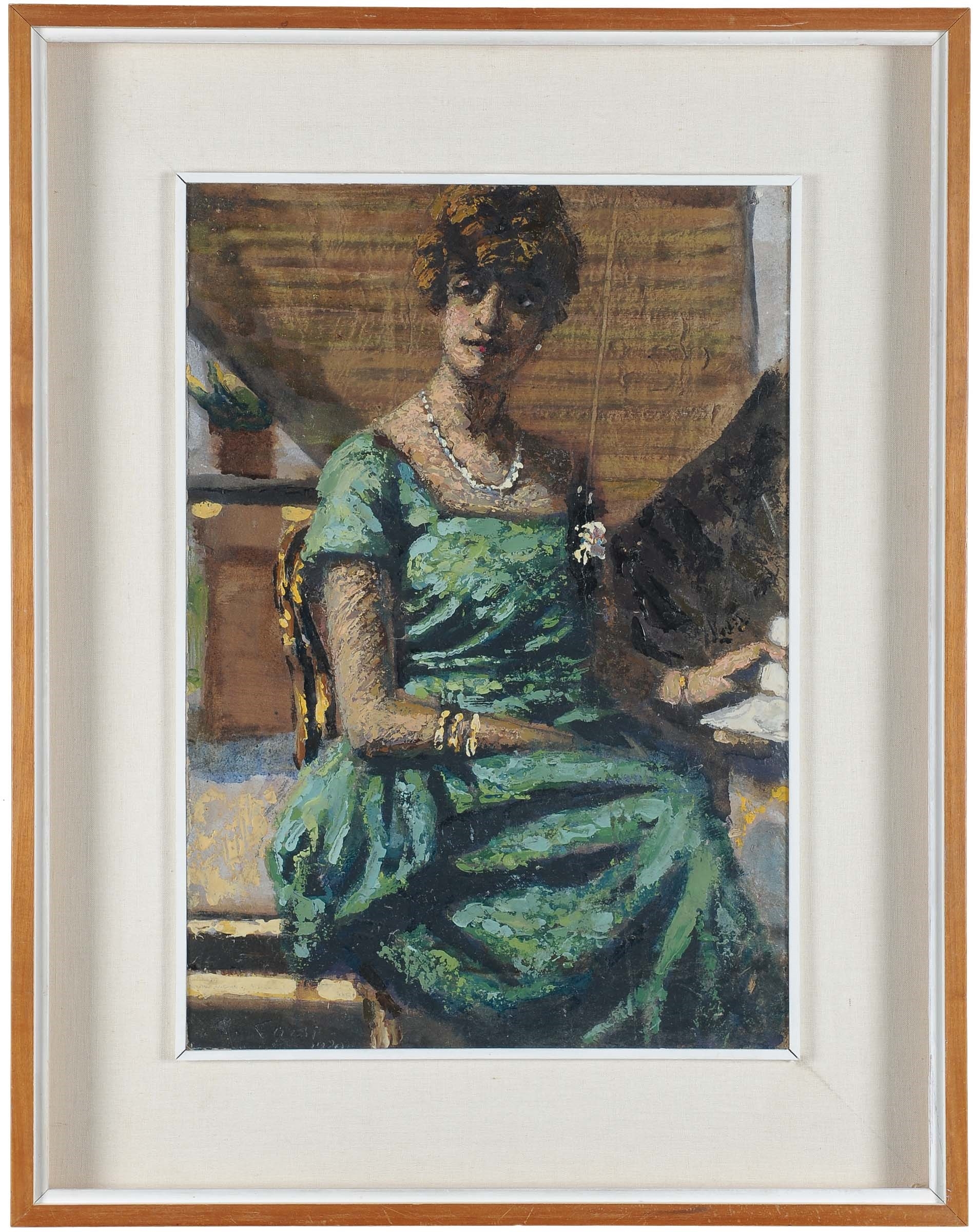 Carlo Corsi | Figura in verde (1920) | MutualArt