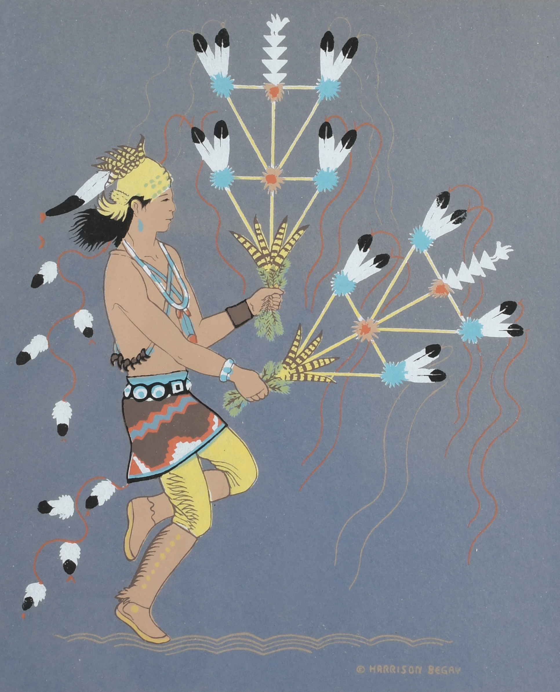 Harrison Begay | Navajo Feather Dancer | MutualArt
