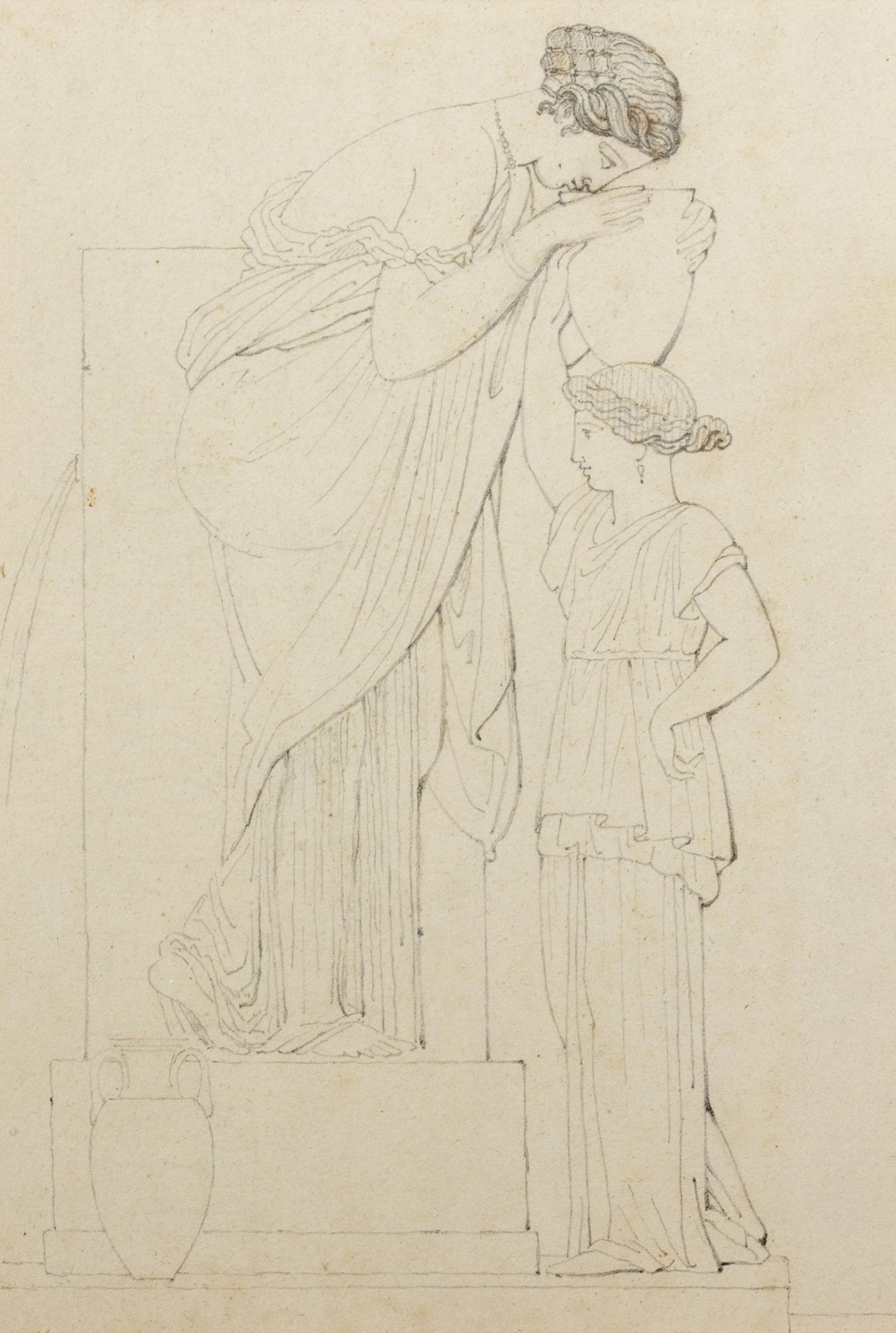 Augustin Alexandre Dumont | Dessin de décor néoclassique | MutualArt