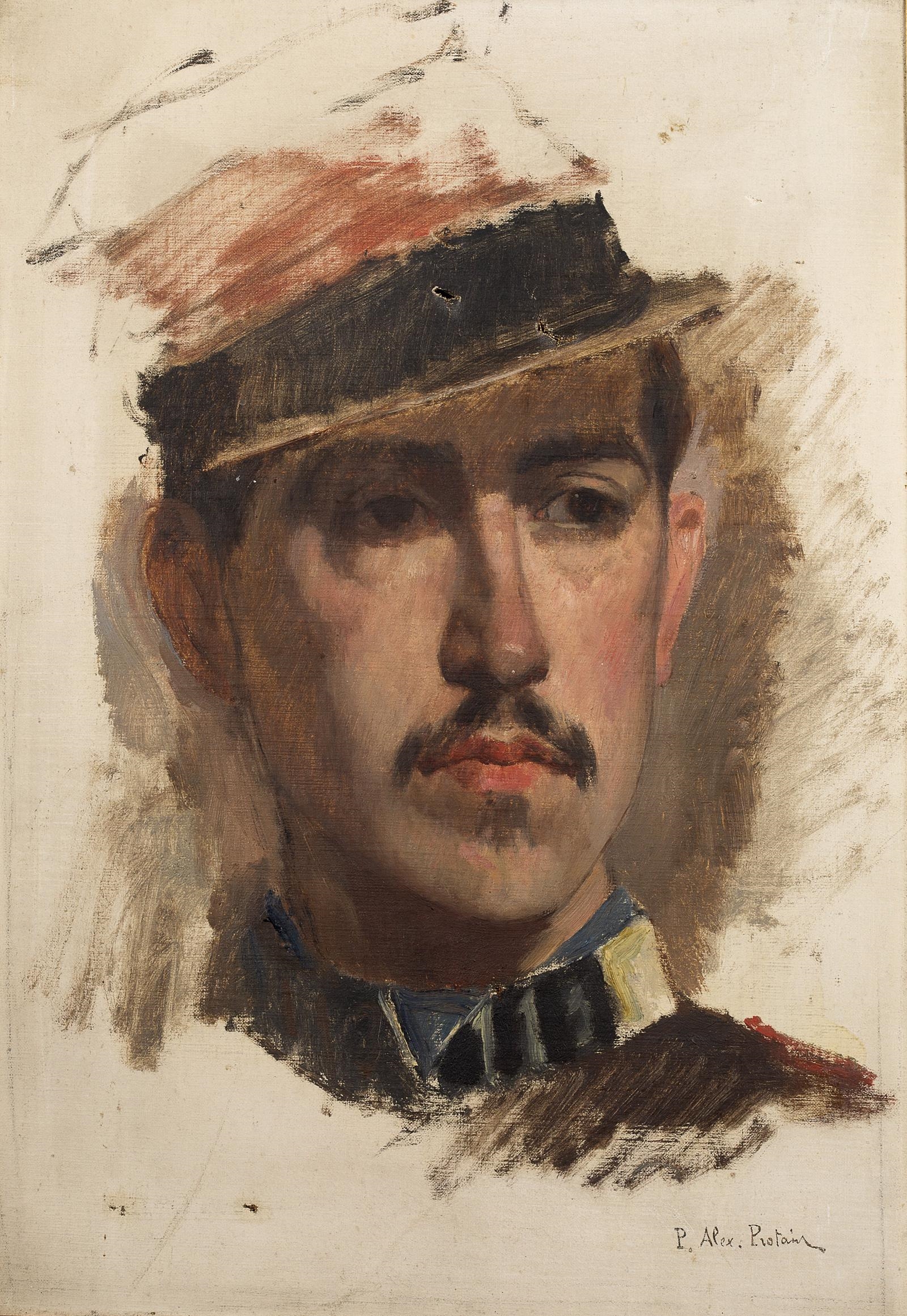 Paul Alexandre Protais | Portrait de militaire inachevé | MutualArt