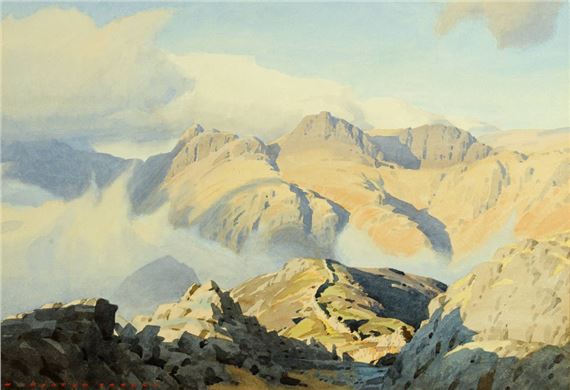William Heaton Cooper | Above the Mist Langdale | MutualArt