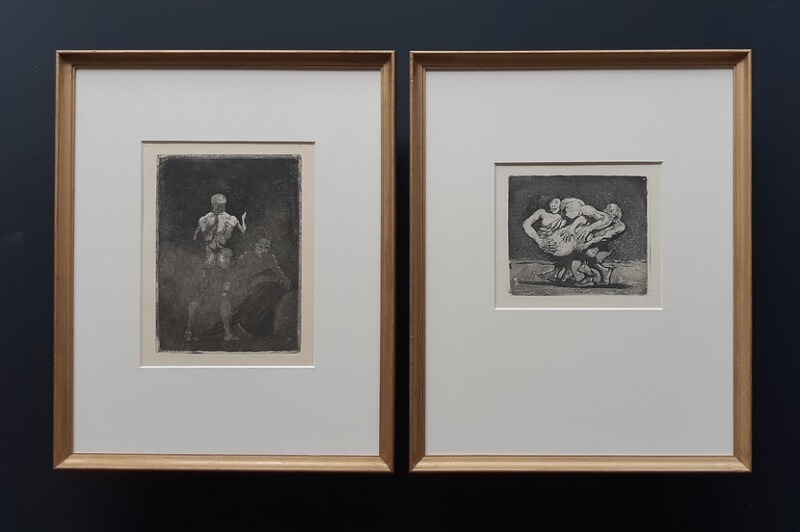 Oluf Hartmann | “Daedalus and Icarus” 1905 and “Susanne” 1907 | MutualArt