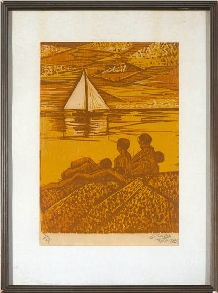 Peter Clarke | Passing Yacht (1969) | MutualArt