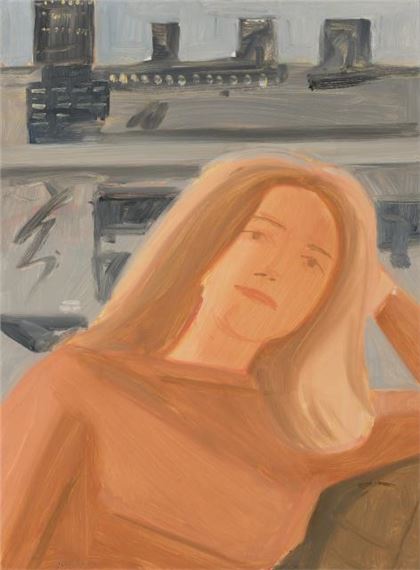 Alex Katz | Portrait of Maxine Groffsky (1980) | MutualArt